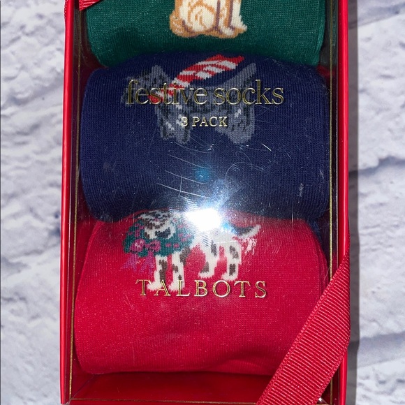 Talbots | Accessories | Talbots Holiday Dog Christmas Socks Set | Poshmark